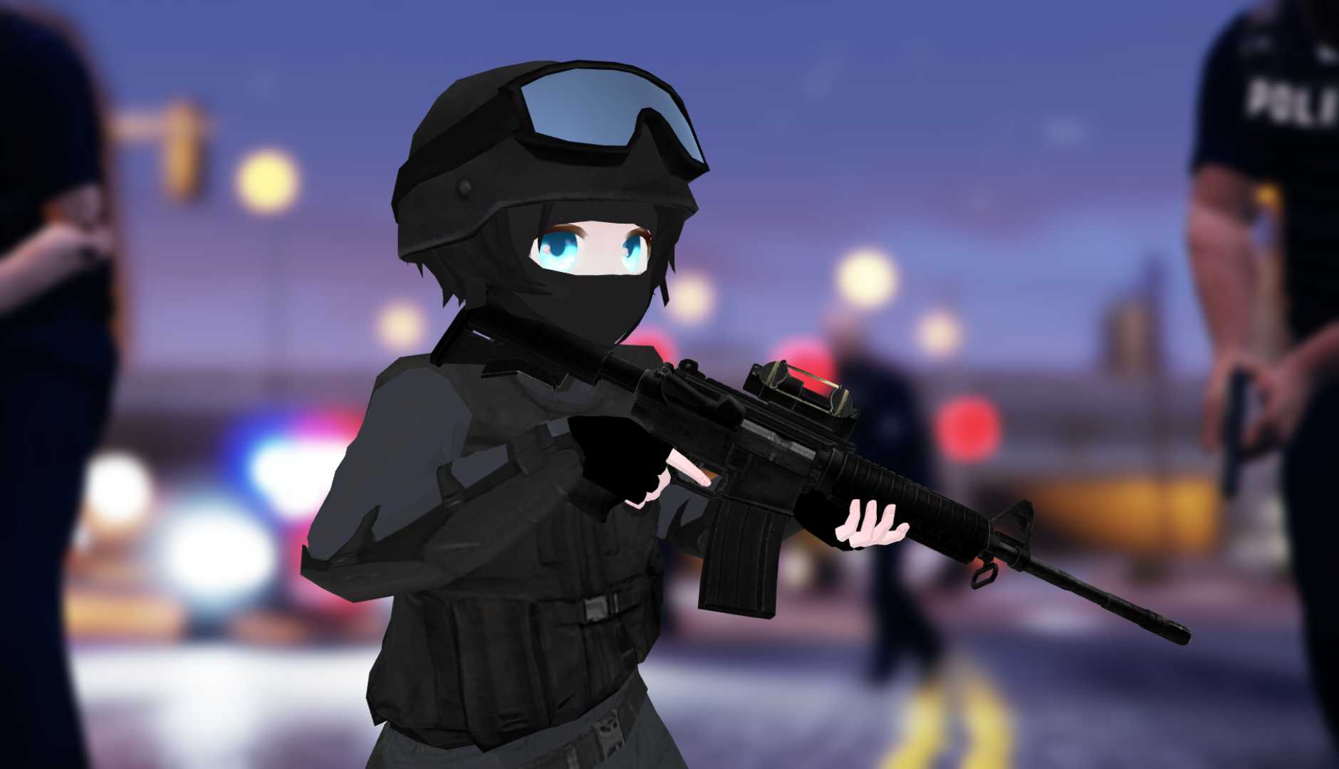 GTA 5 LSPD SWAT Ukons - VRChat Supported Avatar | VRCMods